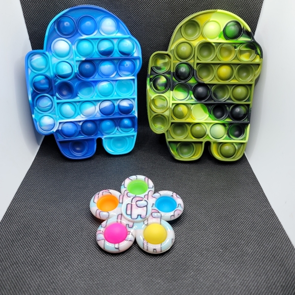 Toys | Among Us Fidget Pop It Spinner High Durable Sensory Toys | Poshmark